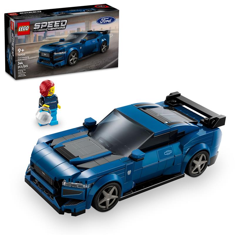 LEGO Speed Champions Ford Mustang Dark Horse Sports Car Toy 76920 ...