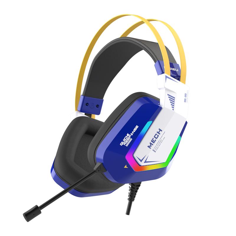 Dareu EH732 Blue Wired Gaming Headset, 7.1 Virtual Surround Sound ...