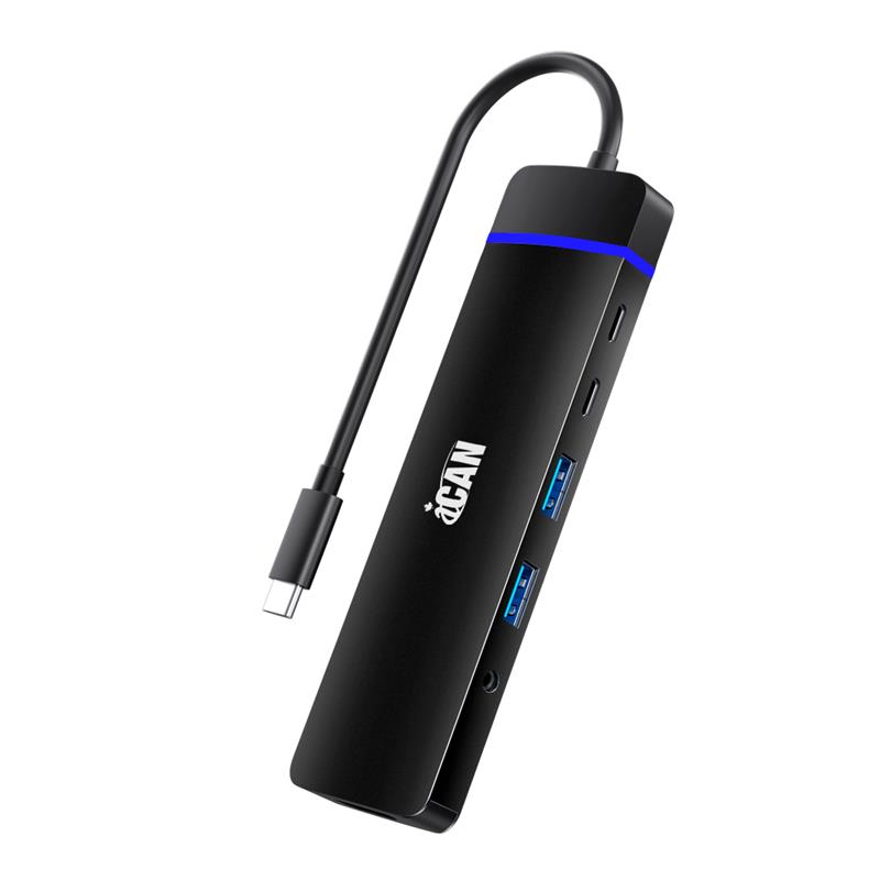 iCAN 8-in-1 Type-C 10Gbps 100W Docking Station with LED Light - Canada ...